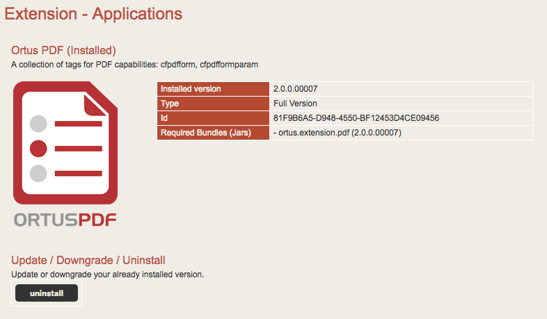 Ortus PDF Extension - Documentation